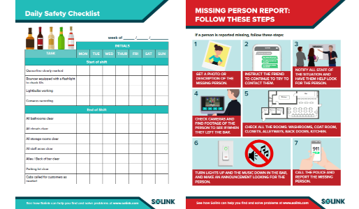 Bar Safety Checklist